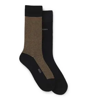 BOSS Two-pack Of Regular Length Logo Socks