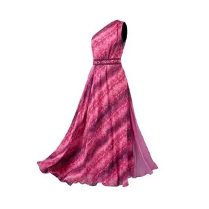 GLAM ON YOU Arleth Silk Maxi Dress