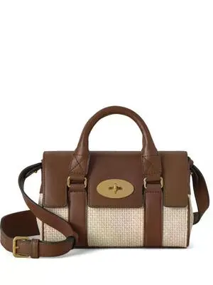 Mulberry Mini Bayswater Raffia Crossbody Bag