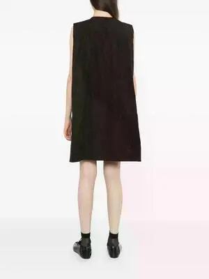 JNBY Sleeveless Floral Embroidered Round Neck Dress