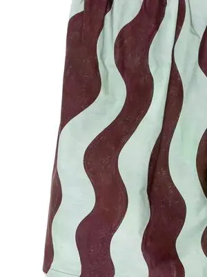 JNBY Wave Print Strapless Top