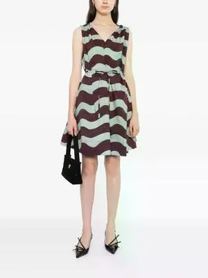 JNBY Wavy Stripe A-line Dress