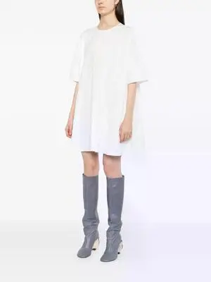 JNBY Embroidered Round Neck Short Sleeve Dress