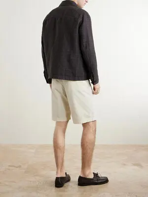 Boglioli Checked Linen Overshirt