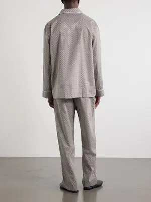 Derek Rose Ledbury 96 Printed Cotton-poplin Pyjama Set
