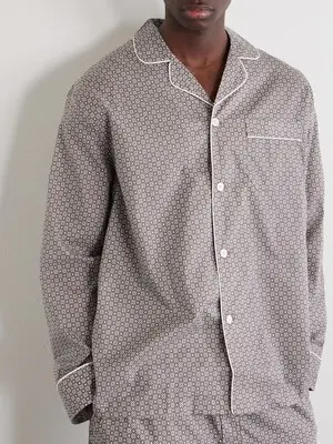 Derek Rose Ledbury 96 Printed Cotton-poplin Pyjama Set