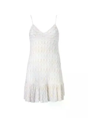Missoni Zigzag-knit Ruffled Mini Dress