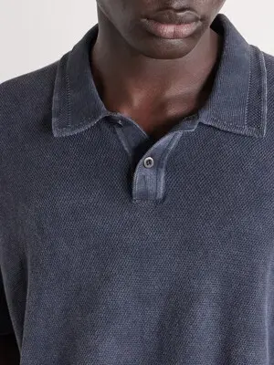 CORRIDOR Cotton-piqué Polo Shirt - Black