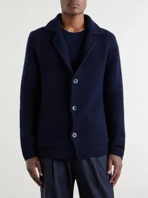 Altea Knitted Virgin Wool Blazer