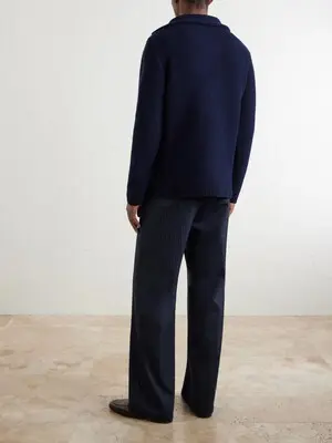 Altea Knitted Virgin Wool Blazer
