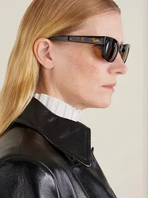 Oliver Spencer Sonia D-frame Acetate Sunglasses - Tortoiseshell