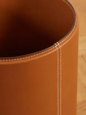 Ralph Lauren Brennan Leather Waste Bin