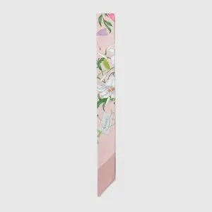 Gucci Printed Silk Twill Ribbon - Pink