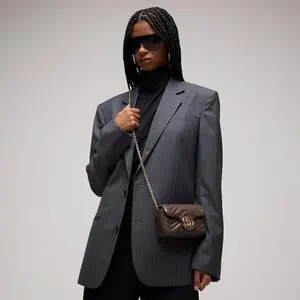 Gucci Gg Marmont Mini Shoulder Bag - Brown