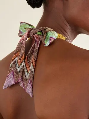 Missoni Striped Metallic Crochet-knit Bikini - Multi