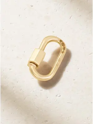 MARLA AARON Solo Baguette Diamond 14-karat Pendant