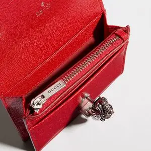 Gucci Dionysus Small Wallet Leather - Red