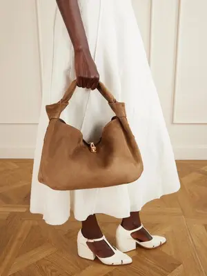 Gabriela Hearst Antonia Small Suede Shoulder Bag