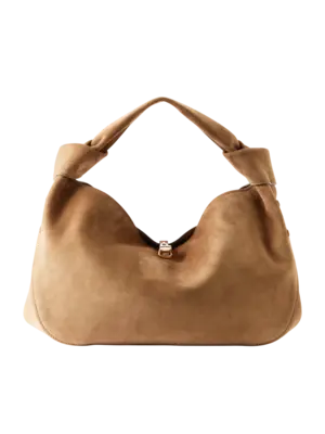 Gabriela Hearst Antonia Small Suede Shoulder Bag - Brown
