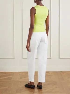 FLORE FLORE Jill' Organic Cotton-jersey V-neck Tank Top