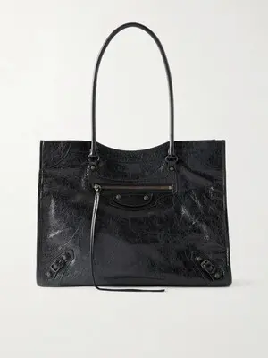 Balenciaga Le City Medium Leather Tote - Black