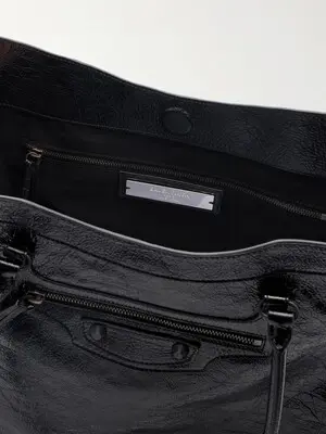 Balenciaga Le City Medium Leather Tote - Black
