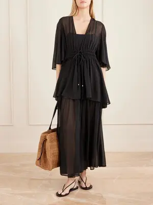ERES Shirred Maxi Skirt