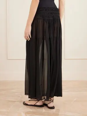 ERES Shirred Maxi Skirt