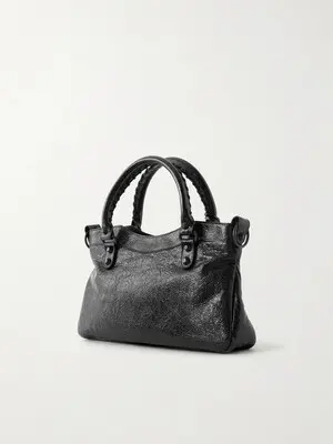 Balenciaga Le City First Leather Shoulder Bag - Black