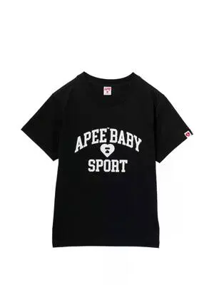 AAPE BY *A BATHING APE Logo Print Crew Neck T-shirt