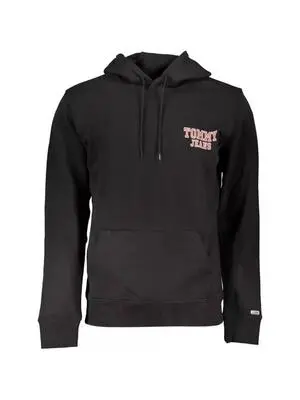 Tommy Hilfiger Logo-print Cotton Hoodie - Black
