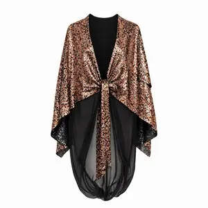 LUMINA ELIGMA Lumiere Sequin Kaftan - Black