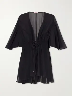 ERES Midnight Operette" Shirred Muslin Blouse - Black