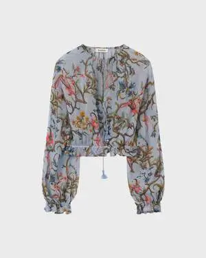 Rodebjer Blouse Piper Trailing Printed Long Sleeve
