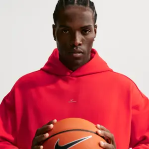 Nike Standard Issue Therma-fit Brushed Basketball Pullover Hoodie - Red