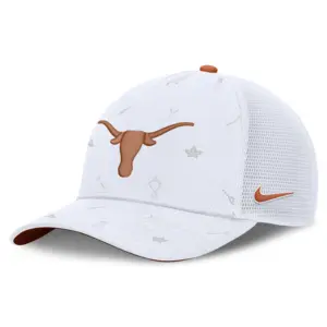 Nike Texas Country Club Golfin' Rise College Trucker Adjustable Hat - White