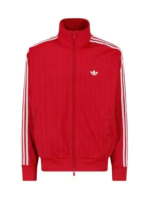 Adidas Firebird Zip Hoodie - Red