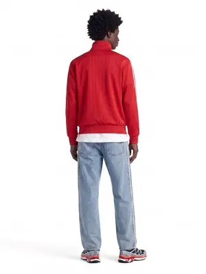 Adidas Firebird Zip Hoodie - Red