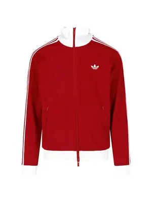 Adidas Firebird Zip Hoodie - Red