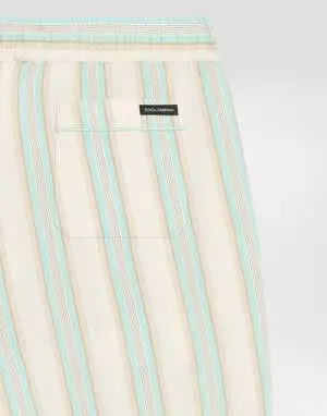 Dolce & Gabbana Striped Canvas Vanity Trousers