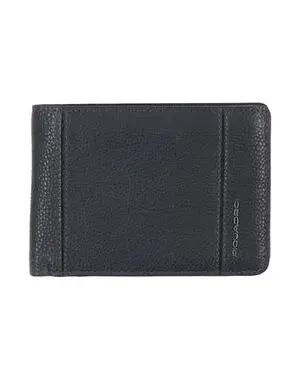 PIQUADRO Wallet Cow Leather, Metal, Polyurethane, Polypropylene - Blue