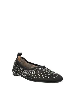 Tory Burch Embellished Ballet Flats With Crystal Detailing