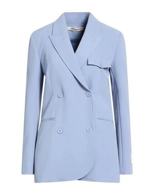 HINNOMINATE Double-breasted Blazer In Polyester And Elastane - Blue
