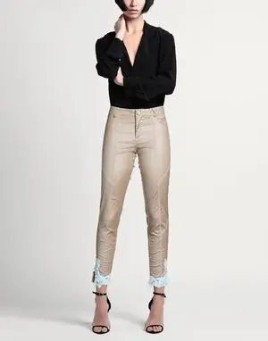 ELISA CAVALETTI BY DANIELA DALLAVALLE Cotton Blend Pants With Lace Trim
