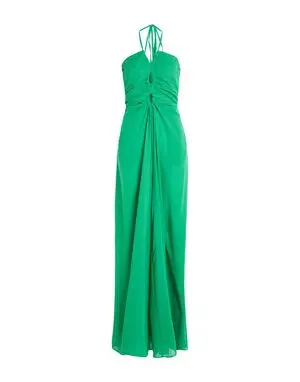 SUOLI Crepe Pleated Cutout Strapless Jumpsuit