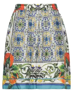 Dolce & Gabbana Silk Floral Print High-waisted Shorts