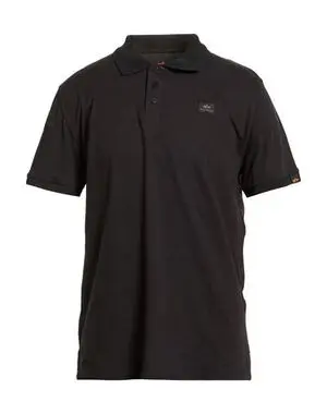Alpha Industries Polo Shirt Size Cotton, Elastane