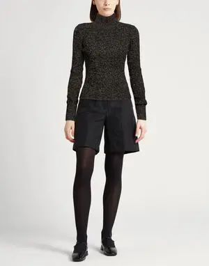 Max Mara Turtleneck Wool, Cashmere, Polyamide, Elastane Knit Top - Black