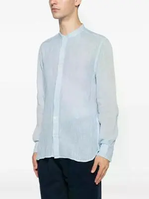 120% Lino Mandarin-collar Shirt