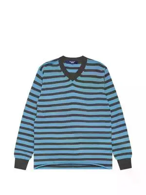 Junya Watanabe Striped V-neck Sweatshirt
